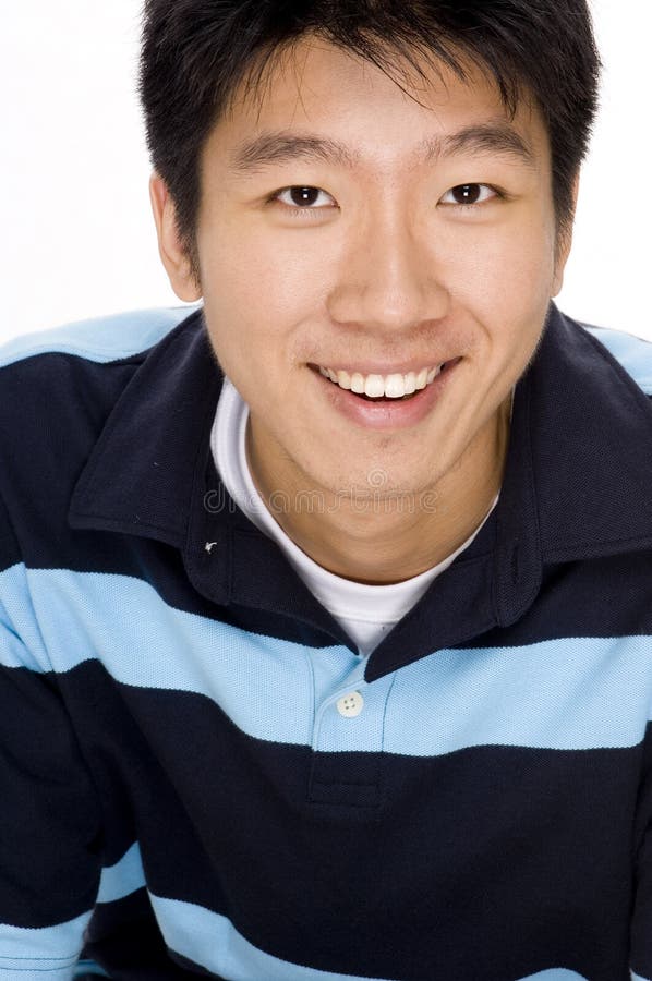 Portrait of Asian Man stock photo. Image of handsome, background - 759728