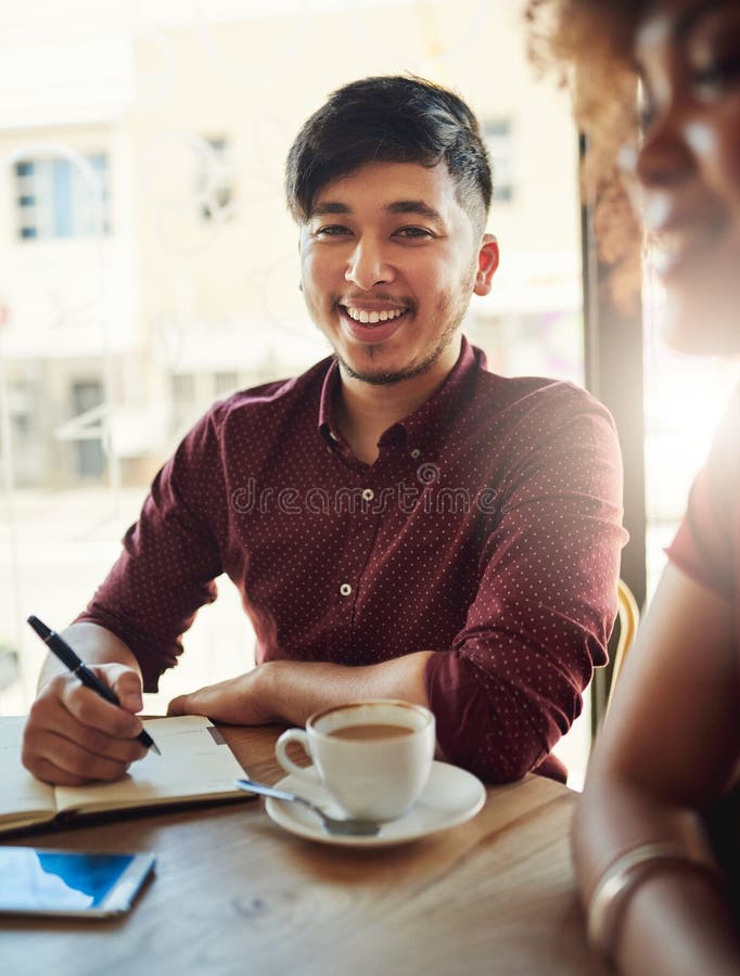 Portrait, Asian Man and Happy As University Student with Notebook on ...