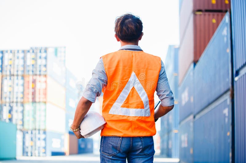 Portrait of Asian Man Smiling Engineering in Uniform Holding Hardhat ...