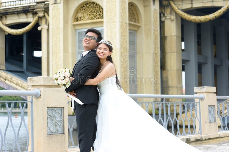 Asian married couple stock photo. Image of pretty, attractive - 178984656