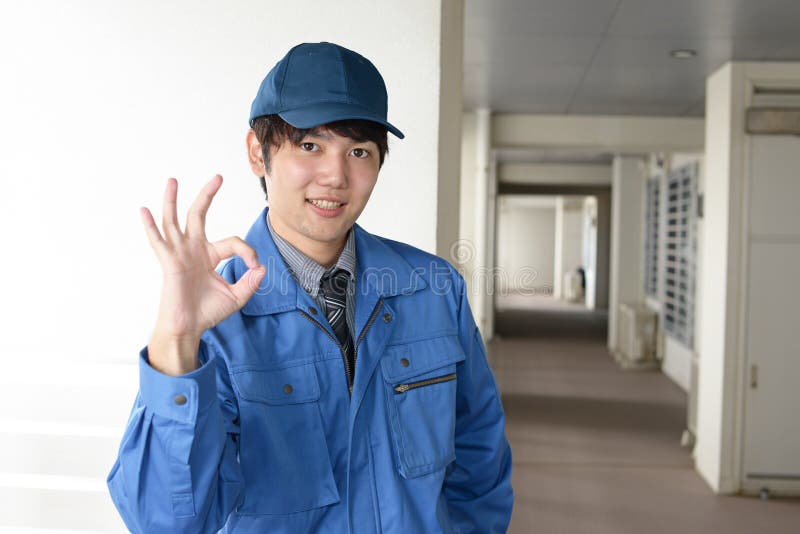 Asian Worker Enjoying Success Stock Image - Image of delivery, happy ...