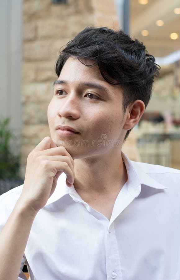 Portrait of Asian Young Man Stock Image - Image of friendly, confident ...