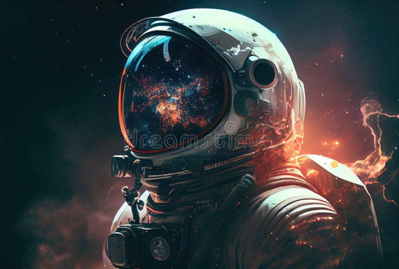 Starry and Planet Space of Landscape Stock Vector - Illustration of ...