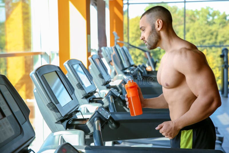 Portrait of Athletic Man Drinking Protein Shake Stock Image - Image of ... Portrait of Athletic Man Drinking Protein Shake Stock Image - Image of ...