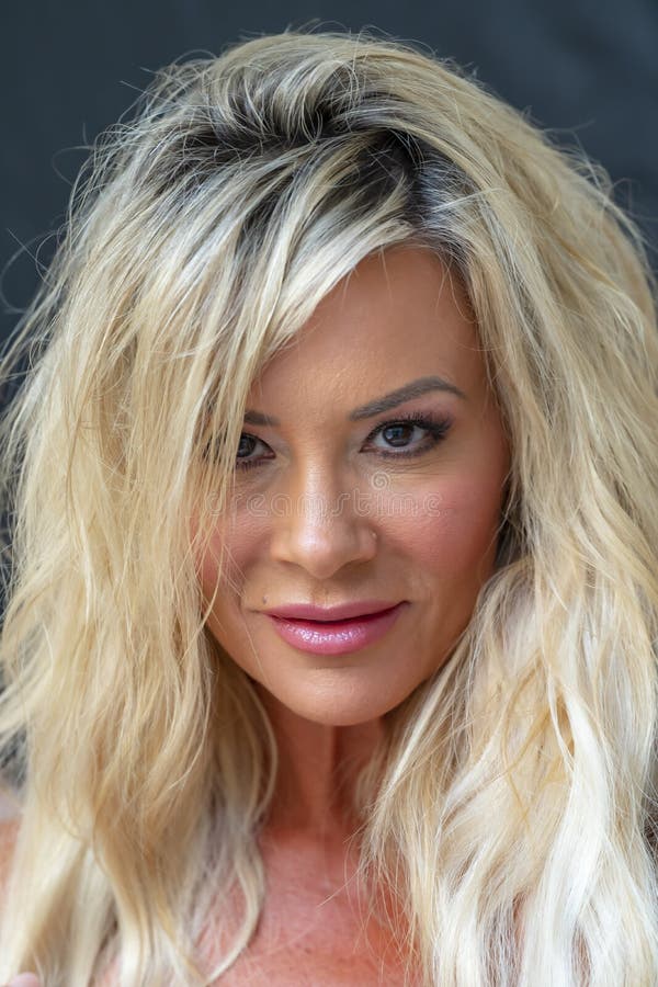 Portrait of a Beautiful Blonde Model Stock Image - Image of model ...