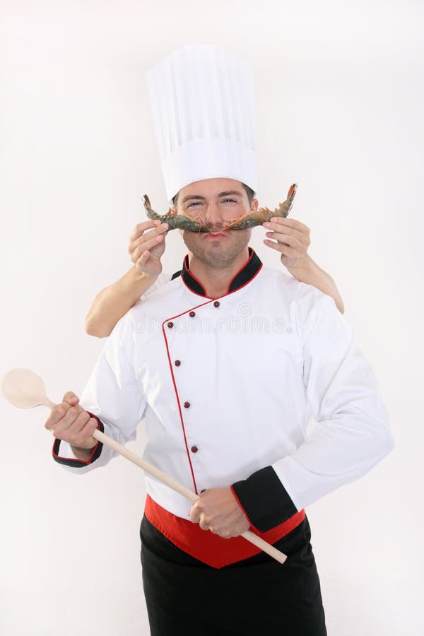 Funny chef posing stock image. Image of occupation, cafe - 24121343