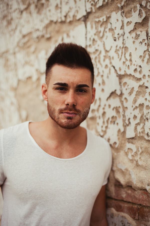 Portrait of an Attractive Guy Stock Photo - Image of portrait, outside ...