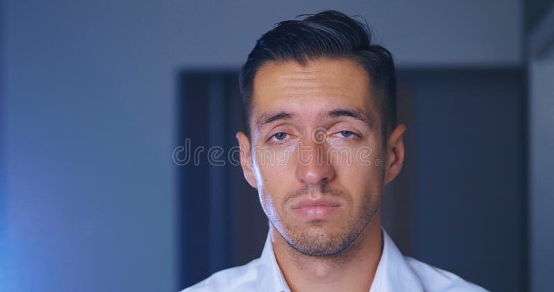 Portrait of Business Man Covering Face Like Facepalm Expressing ...