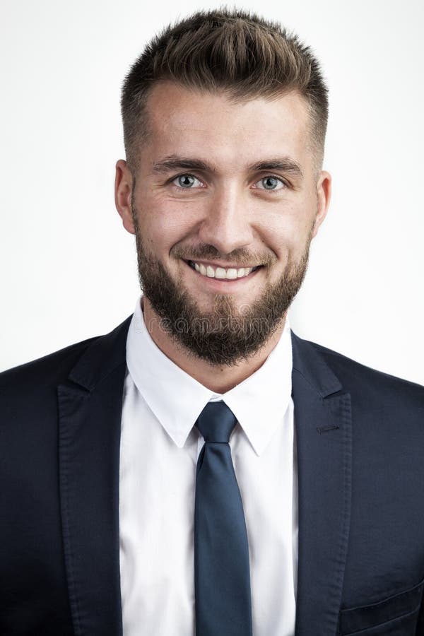 Portrait of Attractive Man with a Smile Stock Image - Image of eyes ...