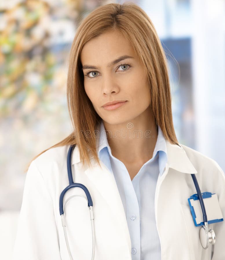 Young Medical Student Smiling in Office Stock Photo - Image of ...