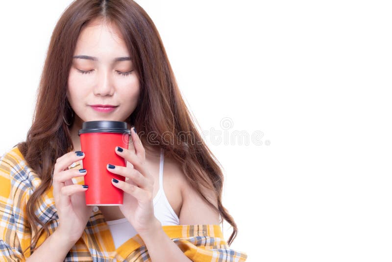 Portrait Of Attractive Pretty Lovely Stylish Nice Cute Cheerful A Young