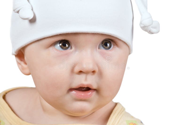 Pretty little baby stock image. Image of portrait, clothing - 14387463