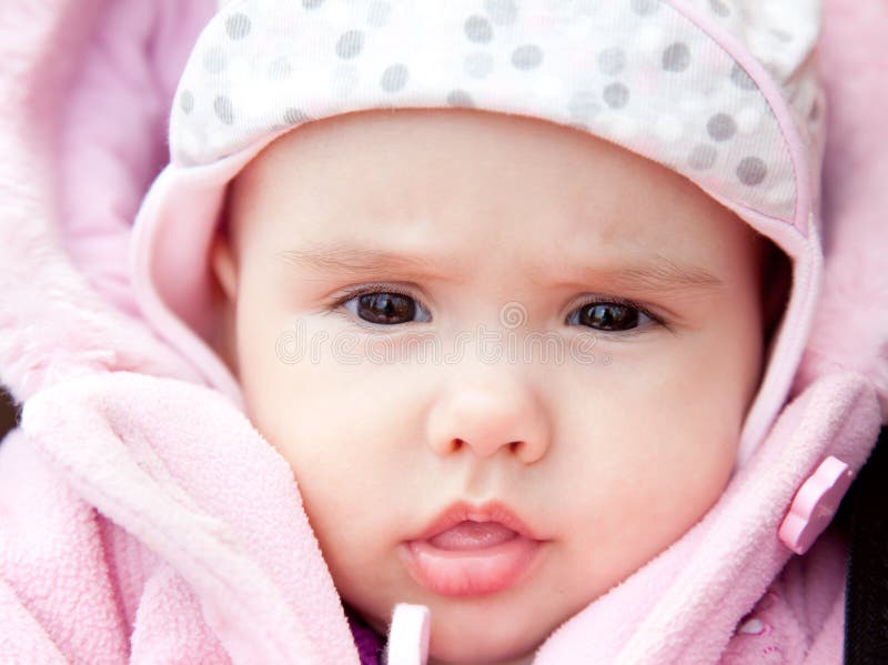 Portrait of a baby stock image. Image of cheerful, beauty - 19555051
