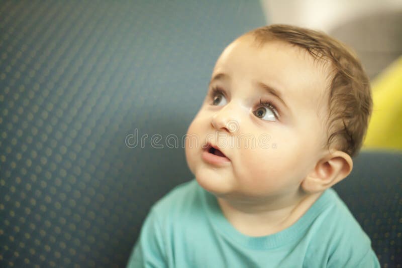 Portrait Baby Boy. Soft Focus Stock Photo - Image of family, little ...
