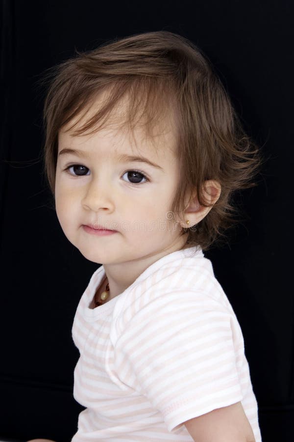 Portrait of a baby girl stock image. Image of pretty - 12009097