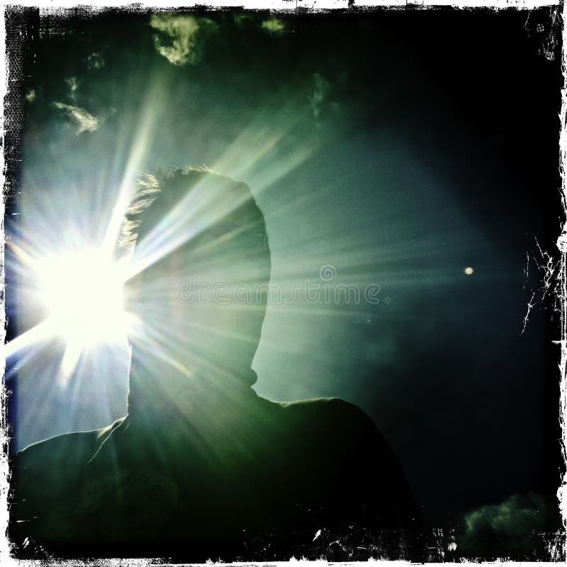 Portrait in backlight stock photo. Image of hair, mobile - 27823684