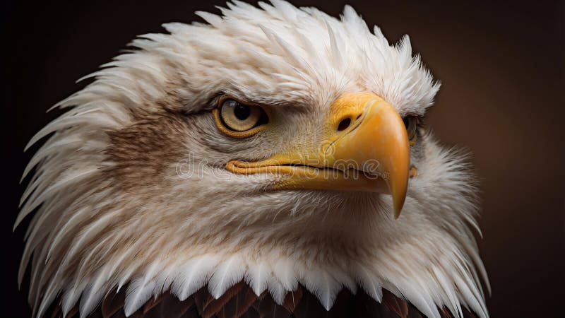 Portrait of a Bald Eagle. a Majestic Bird, Close Up View Stock ...