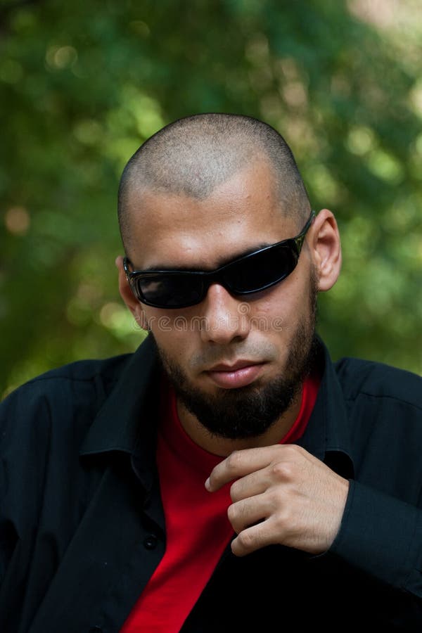 Portrait of a beard man stock image. Image of young, sitting - 33318171