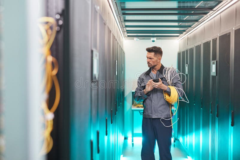 Network Engineer Low Angle stock image. Image of science - 224095723