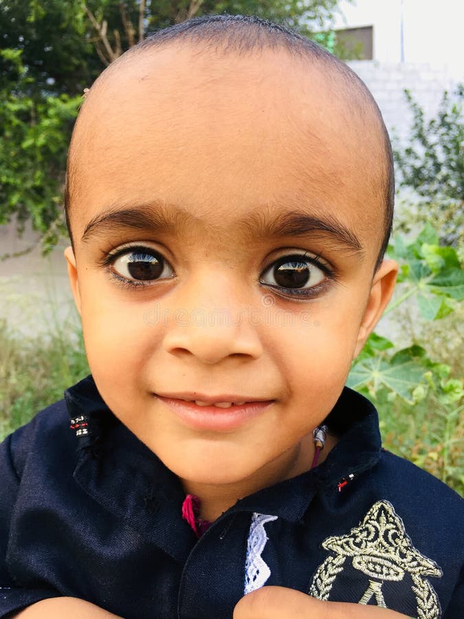 Portrait of a Beautiful Asian Child, Selective Focus on Face Stock ...