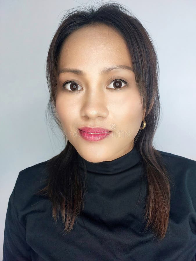 Portrait of a Beautiful Asian Person Isolated Stock Photo - Image of ...