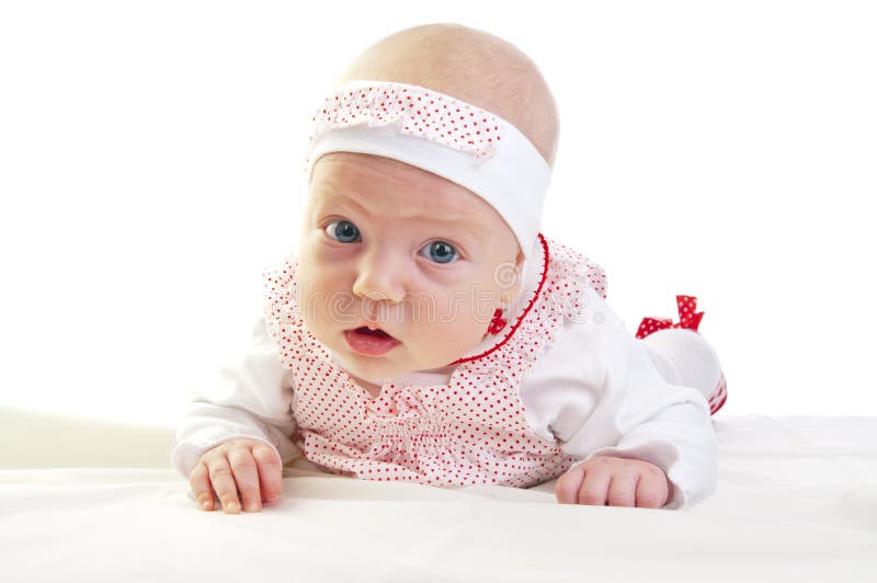 Portrait of Beautiful Baby Girl Stock Photo - Image of cute, clean ...