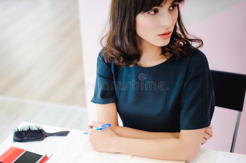 Portrait of a Beautiful Business Woman. Stock Image - Image of arms ... Portrait of a Beautiful Business Woman. Stock Image - Image of arms ...