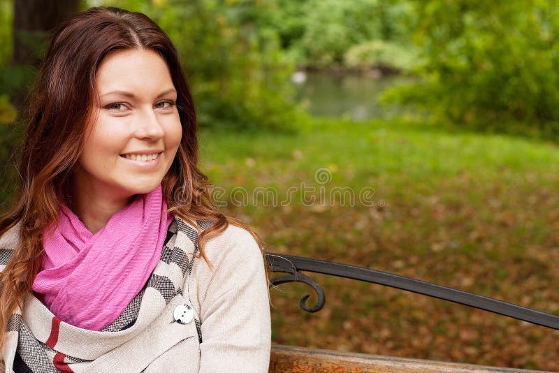 Portrait of Beautiful Charming Smiling Woman Stock Photo - Image of ...