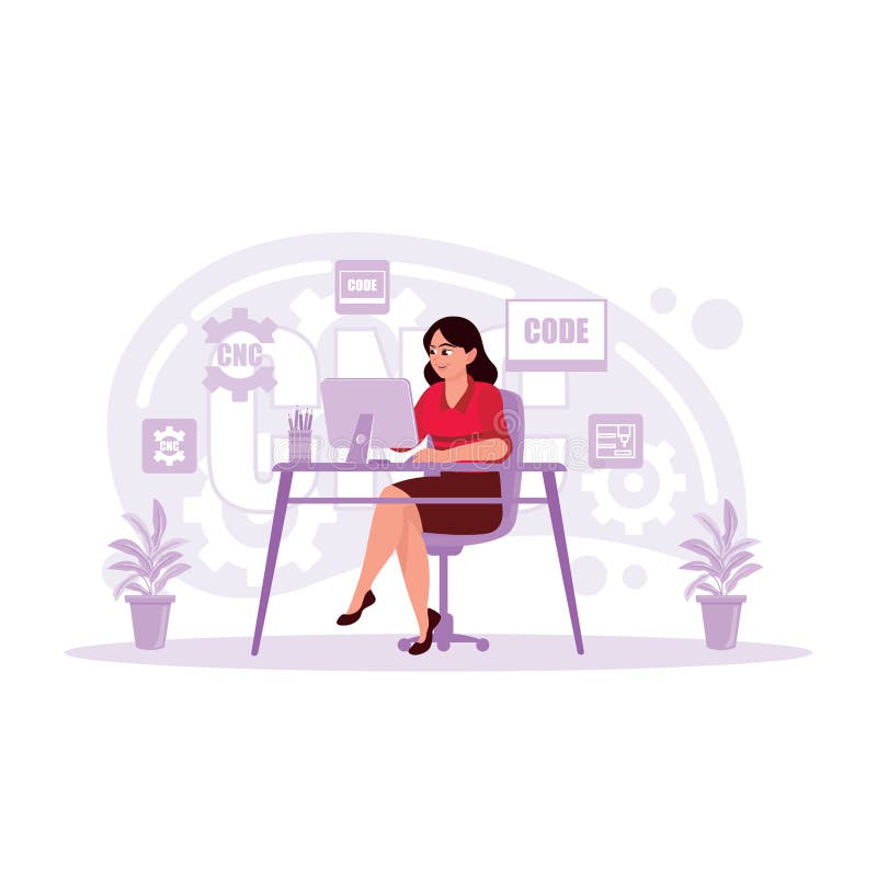 Portrait of Beautiful and Confident Female Industrial Engineer Working ...