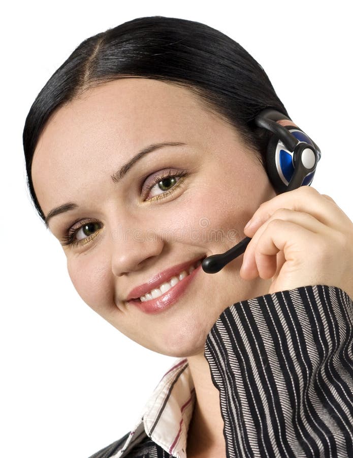 Portrait of Beautiful Customer Support Stock Photo - Image of operator ...