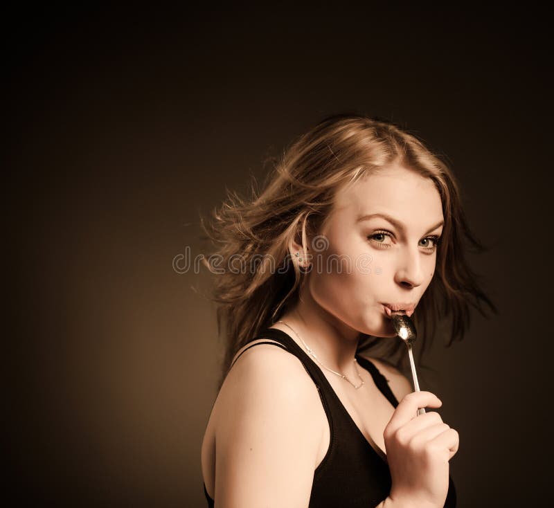 Beautiful delicate girl stock photo. Image of face, female - 29704778