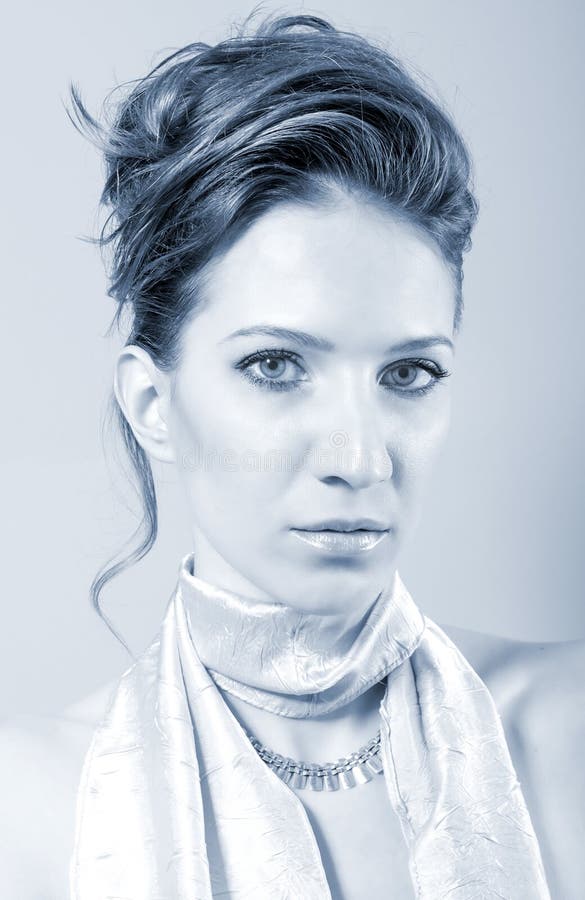 Portrait of the Beautiful Elegant Lady Stock Image - Image of female ...