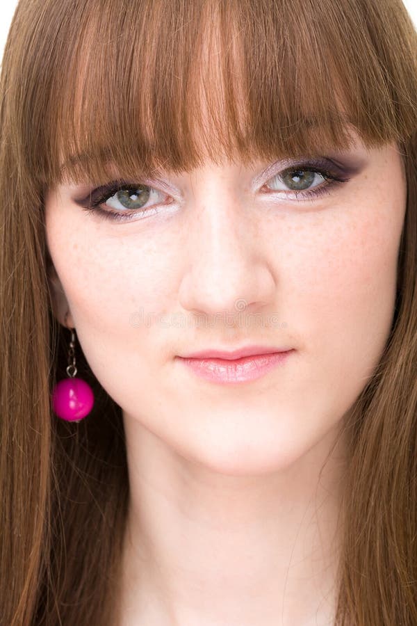 Portrait of a Beautiful Female Model Stock Image - Image of attractive ...