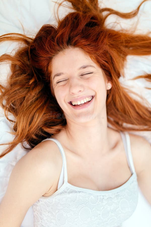 Portrait of a Beautiful Ginger Woman Stock Photo - Image of person ...