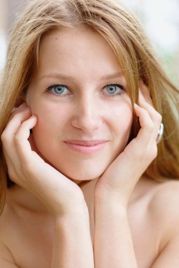 Portrait of a Beautiful Girl Stock Photo - Image of closeup, attractive ...