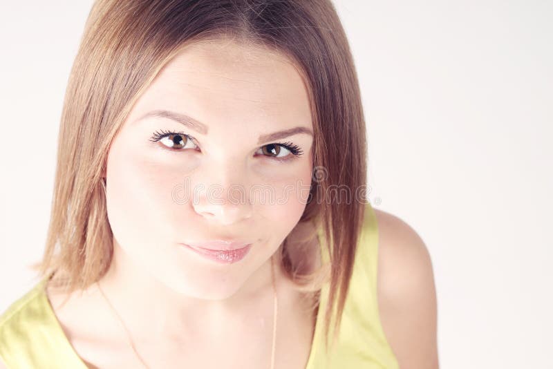 Portrait of beautiful girl stock photo. Image of model - 28357008