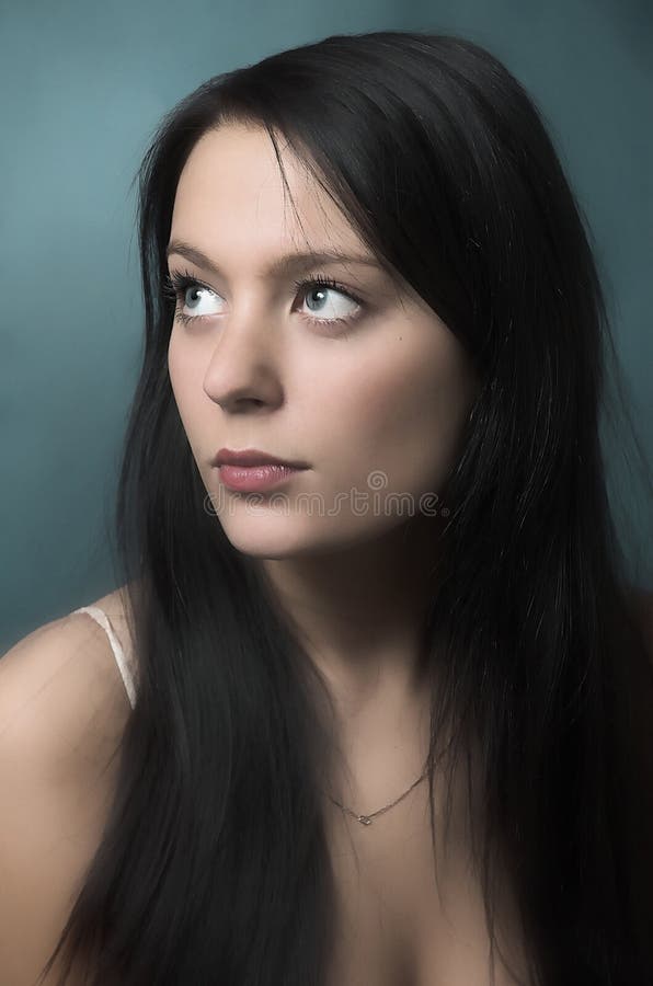 Portrait of the Beautiful Girl Stock Image - Image of cute, imagination ...