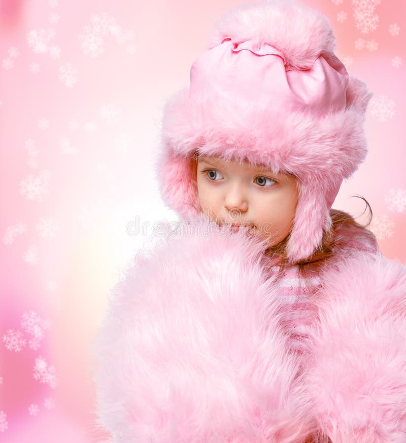 Portrait of a Beautiful Girl on an Abstract Background Stock Image ...