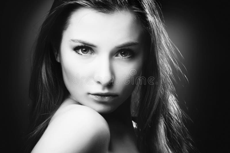 Beautiful Sensual Woman Lean To the Wall Stock Photo - Image of healthy ...