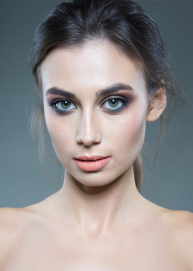 Portrait of a Beautiful Girl Glamorous Stock Photo - Image of human ...