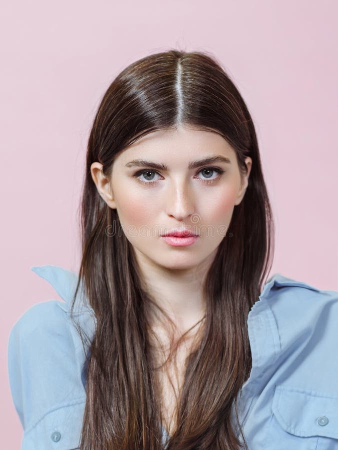 Portrait of a Beautiful Girl Stock Image - Image of makeup, style ...