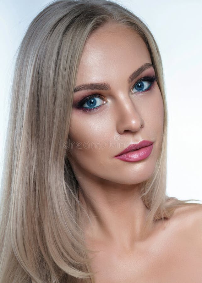 Portrait of a Beautiful Girl Glamorous Stock Image - Image of glamour ...