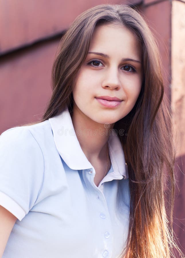 Portrait of a Beautiful Happy Teen Girl Stock Photo - Image of lonely ... Portrait of a Beautiful Happy Teen Girl Stock Photo - Image of lonely ...
