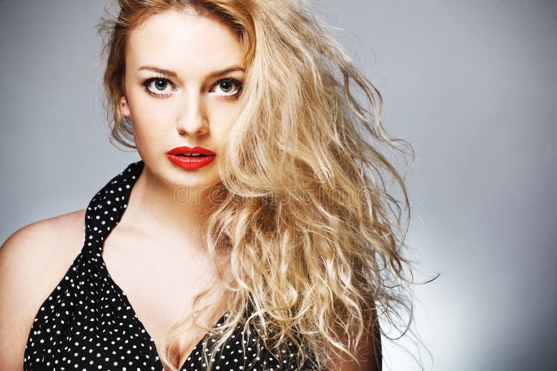 Portrait of beautiful lady stock image. Image of cheerful - 24713185