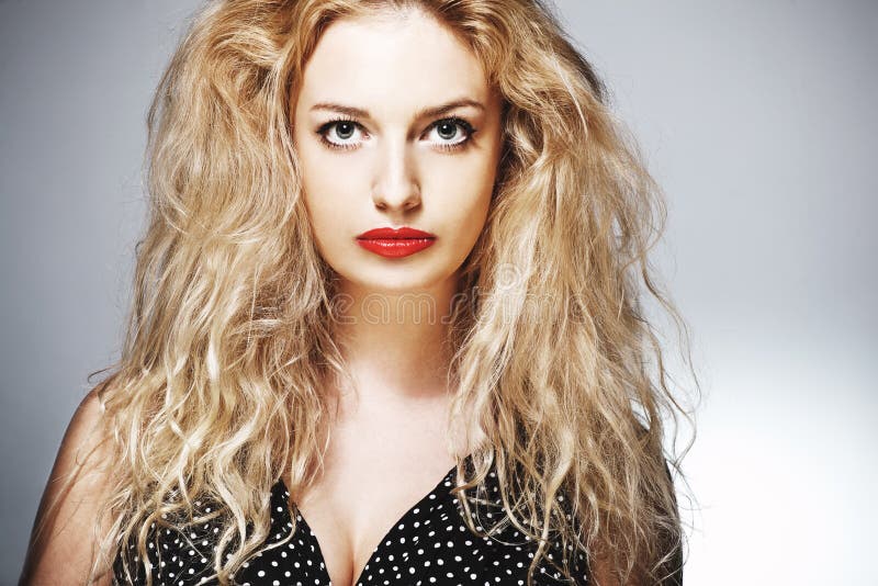 Portrait of beautiful lady stock photo. Image of brown - 24713242