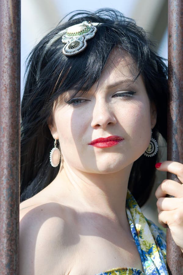 Portrait of beautiful lady stock photo. Image of cute - 25792410