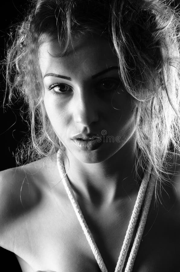 Portrait of a Beautiful Lady Stock Photo - Image of closeup, light ...