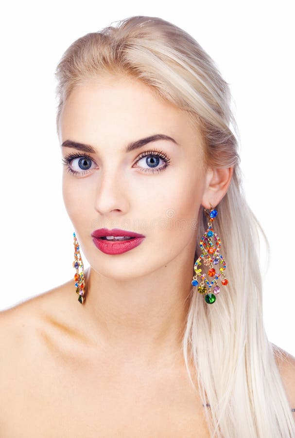 Portrait of beautiful lady stock image. Image of closeup - 91793735