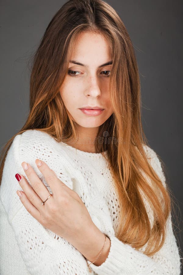 Portrait of beautiful lady stock photo. Image of elegance - 91793654