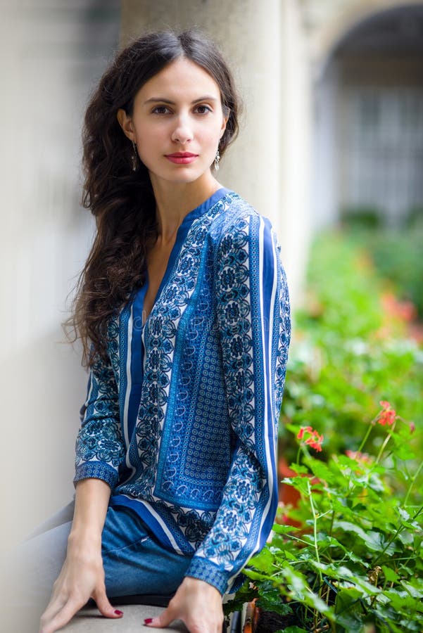 Portrait of a Beautiful Lady Stock Image - Image of smile, beautiful ...